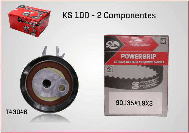 KIT DA CORREIA SINCRONIZADORA GATES - KS100 - Motor 100 - Autopeças e ...